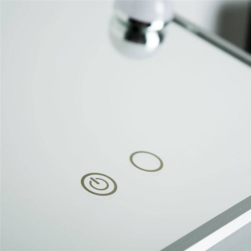 SPEGILL MEÐ 9 LED PERU LJÓSUM (Svartur) – Daría